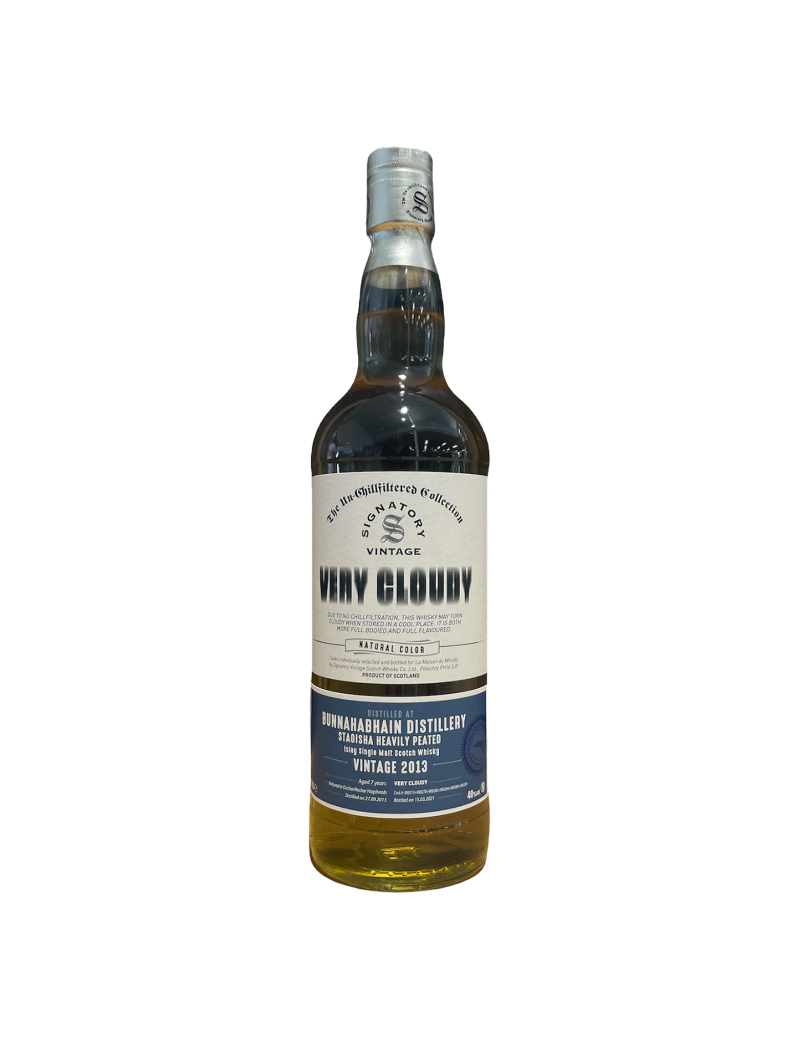 WHISKY VERY CLOUDY BUNAAHABHAIN STATOISHA 70CL 40% - Boutique de ...