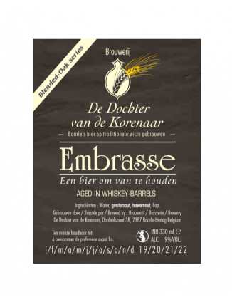 DVDK EMBRASSE BLENDED OAK AGED 66CL 9% - Boutique de Troyes - Mille et ...